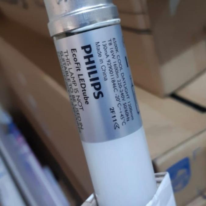 Jual Lampu Philips Tube Ecofit 1200mm 16w 765 T8 TL Led 16w Tanpa stater | Shopee Indonesia