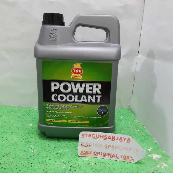 Jual AIR RADIATOR TOP 1 ONE POWER COOLANT HIJAU 4 LITER (UNTUK MOTOR ...