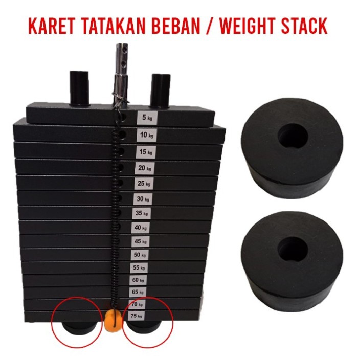 Jual Termurah Karet Tatakan Beban / Weight Stack _. | Shopee Indonesia