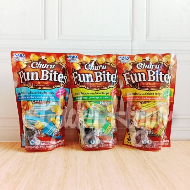 Jual Sna Kucing Inaba Churu Fun Bites 3Pc X 20Gr Cat Treats Chien ...