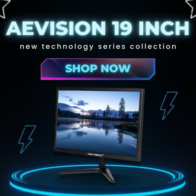 Jual Monitor Led Aevision 19 Inch Hdmi & Vga Untuk Cctv Dan Pc New Baru ...