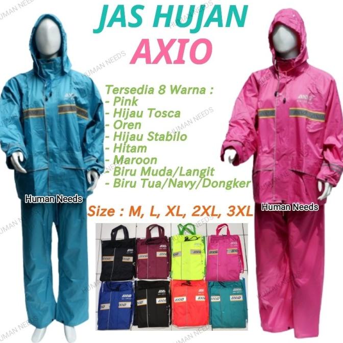 Jual jas hujan axio silver series/mantel hujan axio/jas hujan jaket celana | Shopee Indonesia
