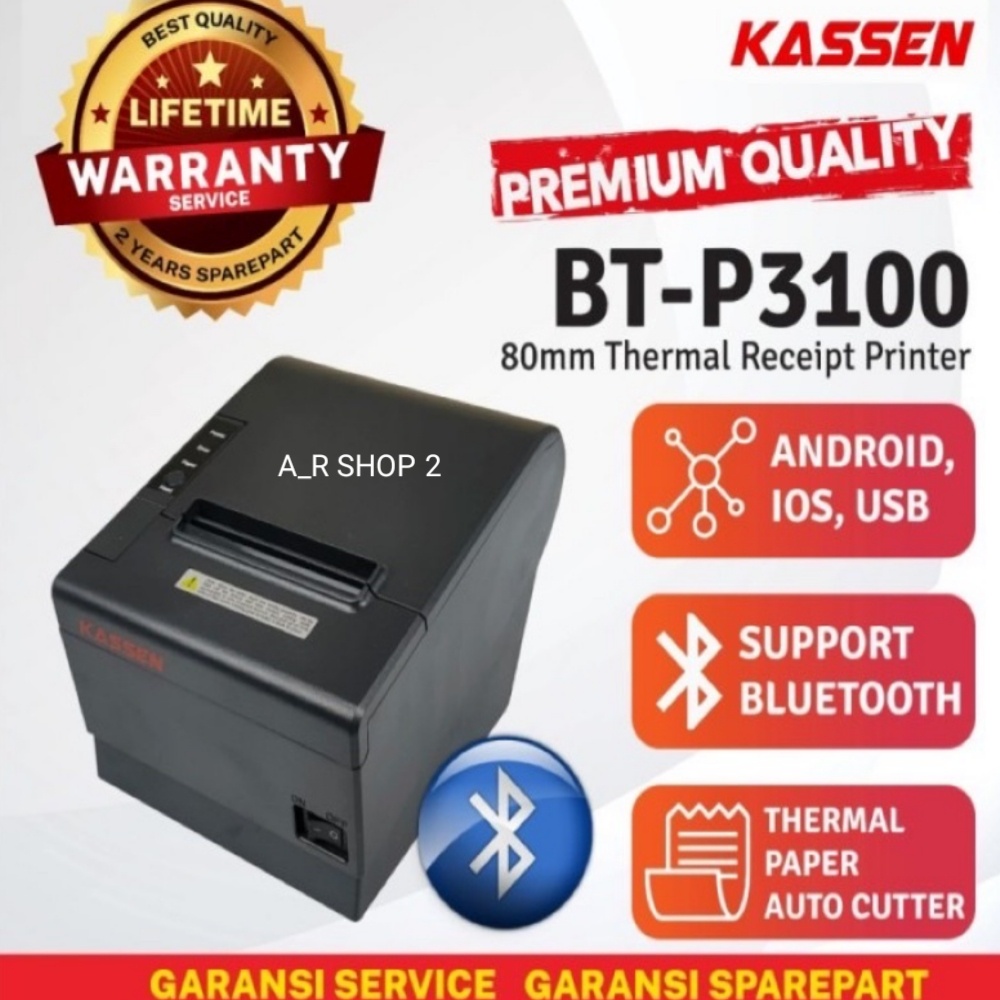 Jual GOOJPRT Printer Bluetooth Thermal Printer POS WiFi USB RJ11 80 mm ...