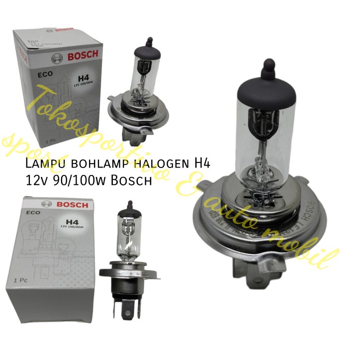 Jual LAMPU BOHLAMP HALOGEN H4 12V 100/90W BOSCH ORIGINAL LAMPU STANDAR ...