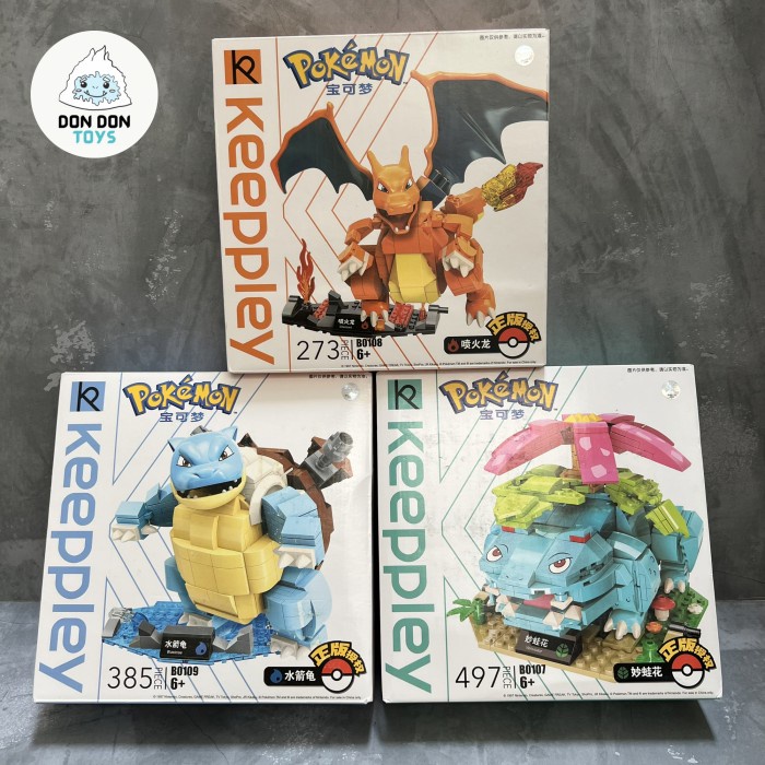 Jual Ni Ng- Mainan Bricks Keeppley Pokemon Charizard Venusaur Blastoise ...