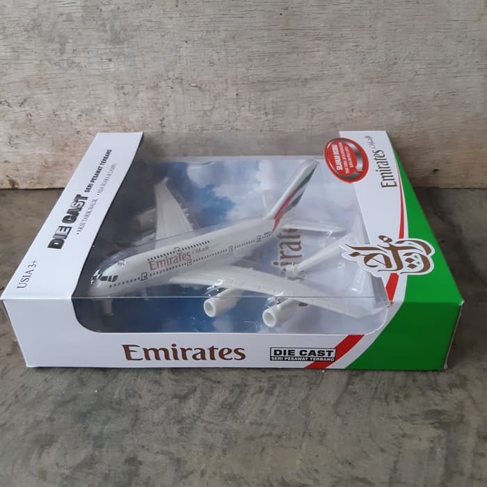Jual PROMO!!! DIECAST PESAWAT EMIRATES AIRLINE - MINIATUR PLANE ...