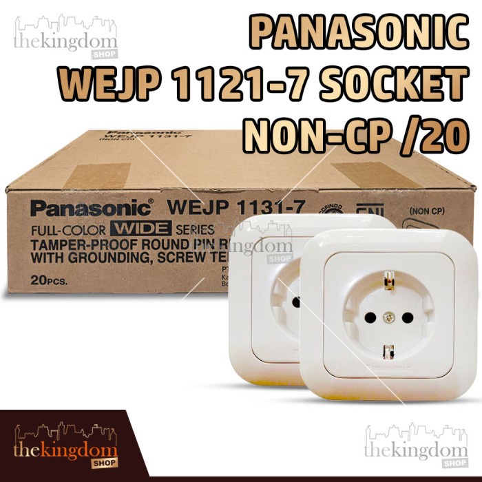 Jual Panasonic WEJP 1131-7 Socket Stop Kontak Non CP Protection 1131 / ...