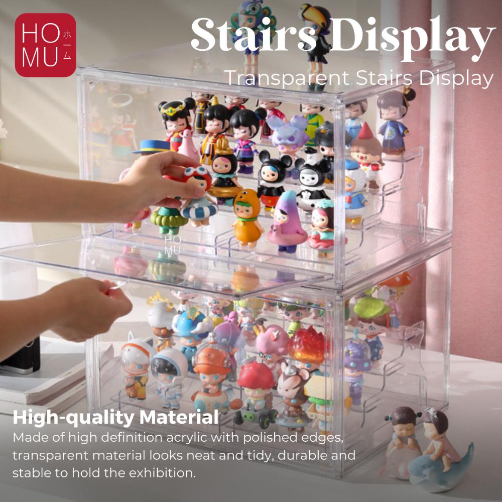 Jual Murah Homu Stairs Display Transparent Acrylic Action Figure Stand ...