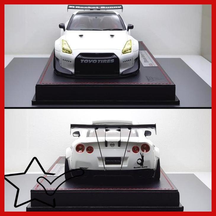 Jual [ASJ] 1/18 MAKEUP MODEL NISSAN GTR R35 ROCKET BUNNY WHITE METALLIC ...