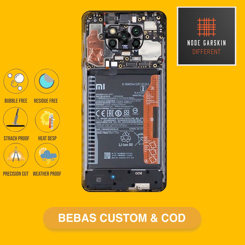 Jual Garskin Skin Vinyl Poco X3 NFC X3 PRO Fullbody Atau Backonly ...