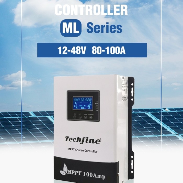Jual MPPT 100A Techfine solar charge controller SCC PV solar panel surya | Shopee Indonesia