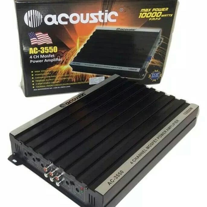 Jual POWER AMPLIFIER MOBIL 4CHL MOSFET ACOUSTIC AC-3550 | Shopee Indonesia