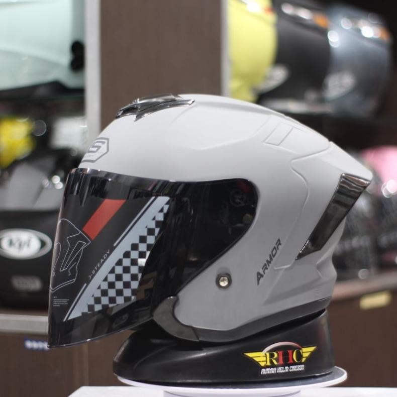 Jual Helm Js Armor Solid Helm Half Face Terbaru Viral | Shopee Indonesia