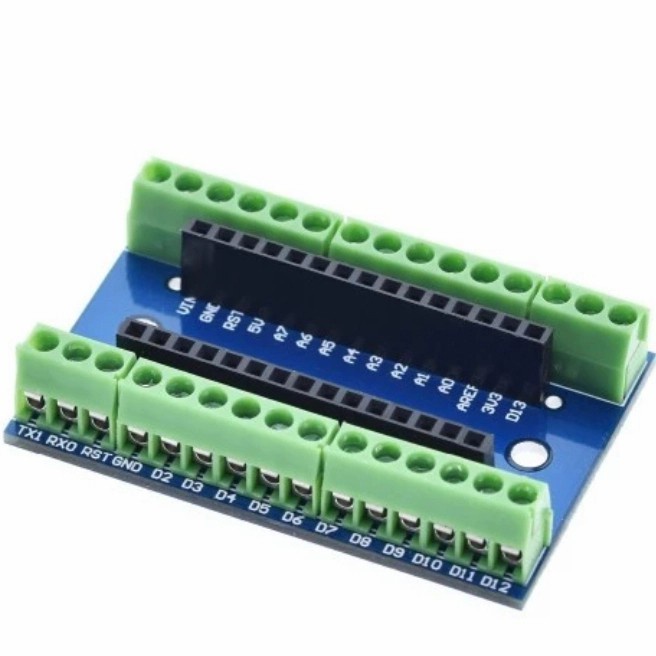 Jual NANO IO Shield Expansion V1.0 Nano Shield Terminal Block Tersolder ...