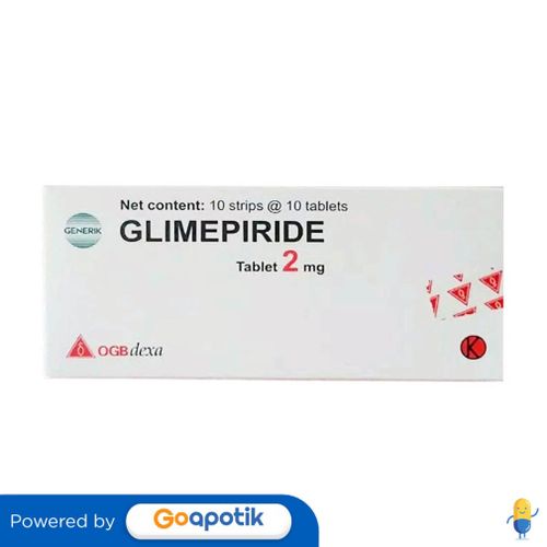 Jual GLIMEPIRIDE OGB DEXA MEDICA 2 MG BOX 100 TABLET | Shopee Indonesia