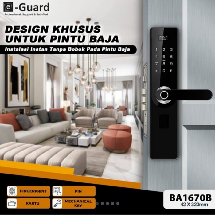 Jual Smart Door Lock Pintu Baja (Installed) | Shopee Indonesia