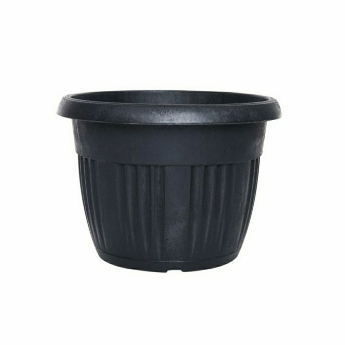 Jual 3 POT TANAMAN HIAS INDOOR OUTDOOR HITAM TEBAL 40CM TAHAN BANTING ...