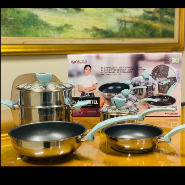 Jual [Baru] Panci Set 7 Pcs Supra Chef Renata Moeloek I Cookware Set ...