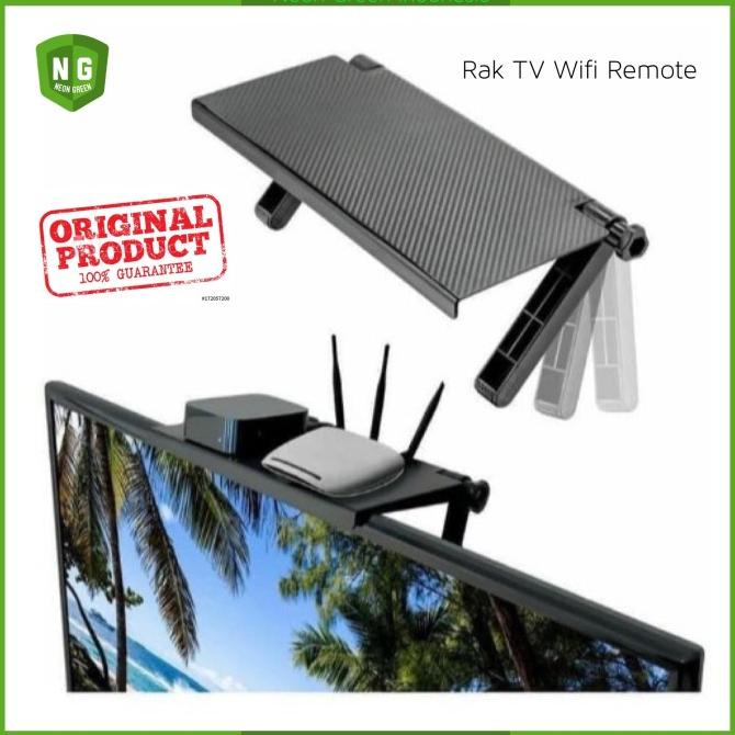 Jual populer] HD-017 Rak Bracket TV Komputer Rak Hanger Simpan Remote ...