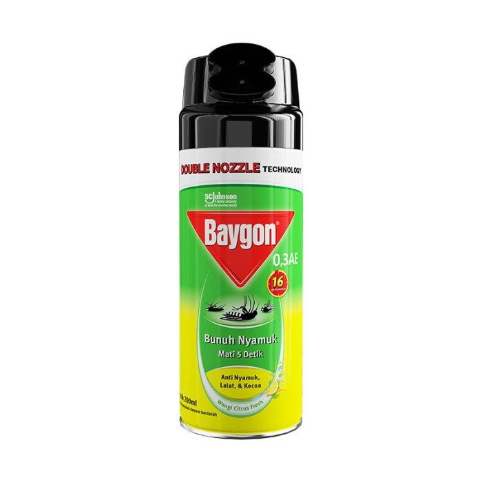 Jual Baygon Aerosol Citrus Fresh 200 Ml | Shopee Indonesia