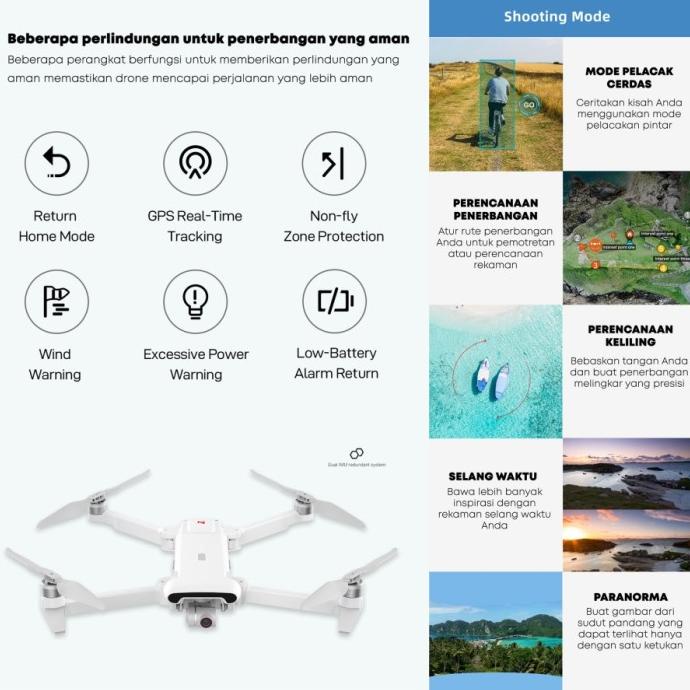 Jual Fimi X8Se 2022 V2 Combo Gps 10Km 4K 48Mp 3-Axis Gimbal With ...