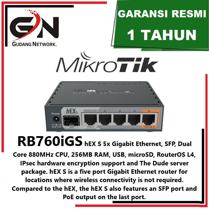 Jual MIKROTIK RB760iGS (hEX S) | Shopee Indonesia