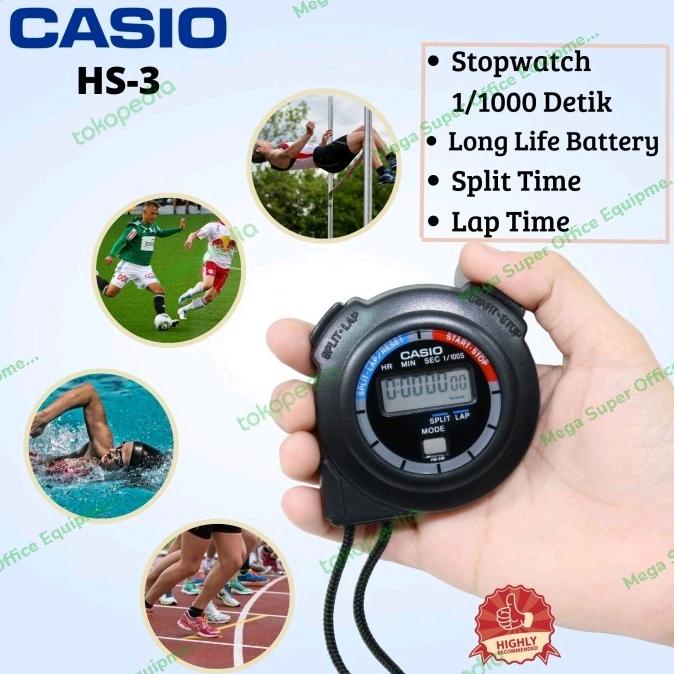 Jual Stopwatch HS3 Casio Stopwatch Casio HS-3 Original | Shopee Indonesia