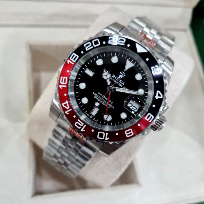 Jual JAM TANGAN SEPANJANG MASA ROLEX GMT MASTER RANTAI JUBILEE COCA ...
