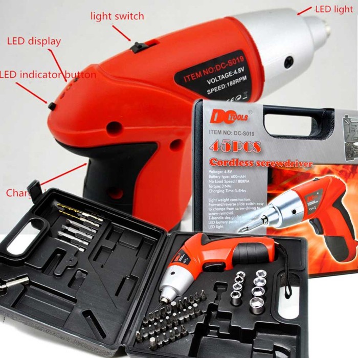 Jual Cod Tool Kit Set Obeng Bor Kunci Pas Elektrik Tanpa Kabel Batt 4 ...