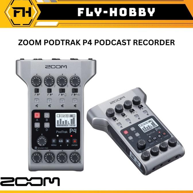 Jual Zoom PodTrak P4 Portable Multitrack Podcast Recorder - Podtrack ...