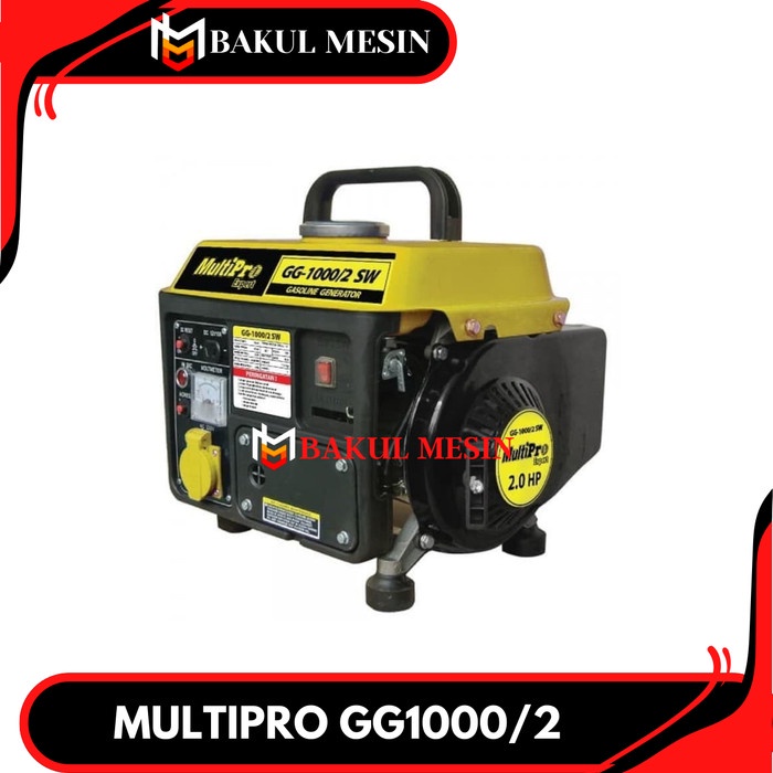 Jual MESIN GENSET 2TAK GG1000 MULTIPRO GG 1000 GENERATOR SET 750 WATT | Shopee Indonesia