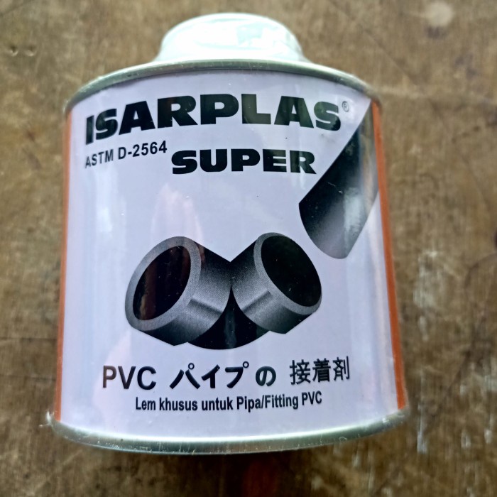 Jual Promo Lem Pipa Pvc Isarplast Kaleng Kuas 400 Gram Kualitas Super ...