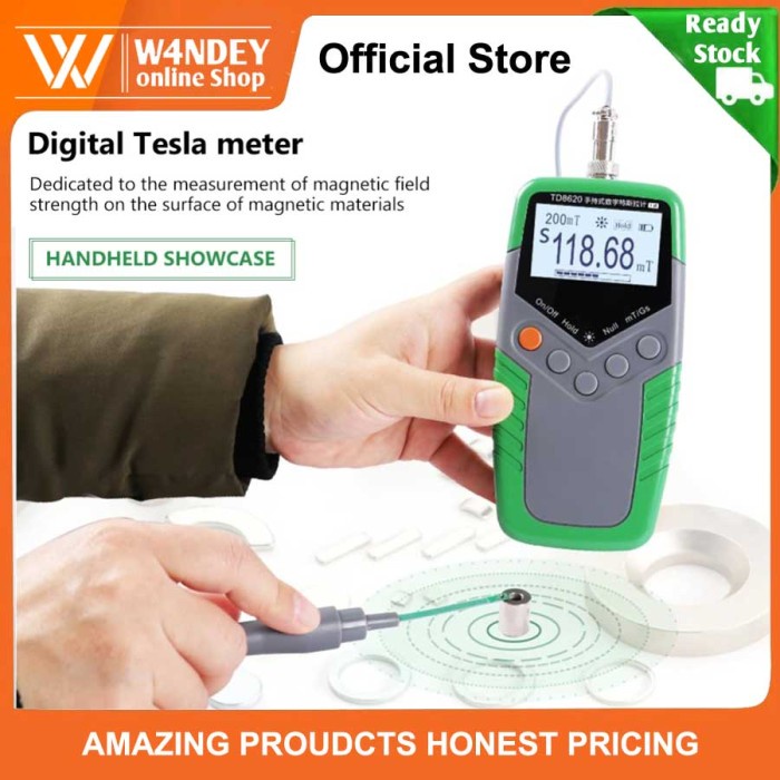 Jual Tesla Meter Gauss TD8620 Magnet Tester Teslameter TD-8620 Gaus ...