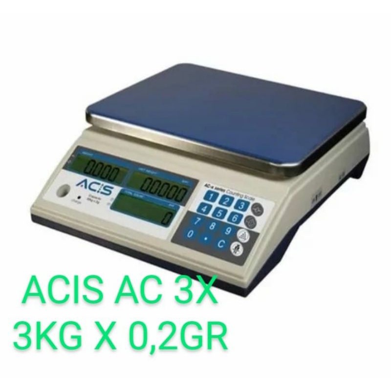 Jual ACIS AC 3X TIMBANGAN DIGITAL 3KG X 0,2GR / COUNTING SCALE AC 3X | Shopee Indonesia