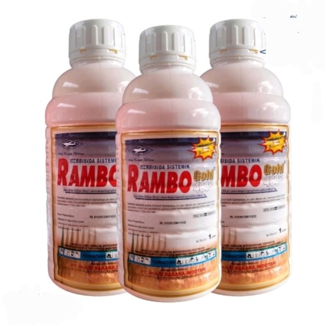 Jual Rambo Gold 480 SL 1 Liter Obat Pembasmi Rumput Liar | Shopee Indonesia