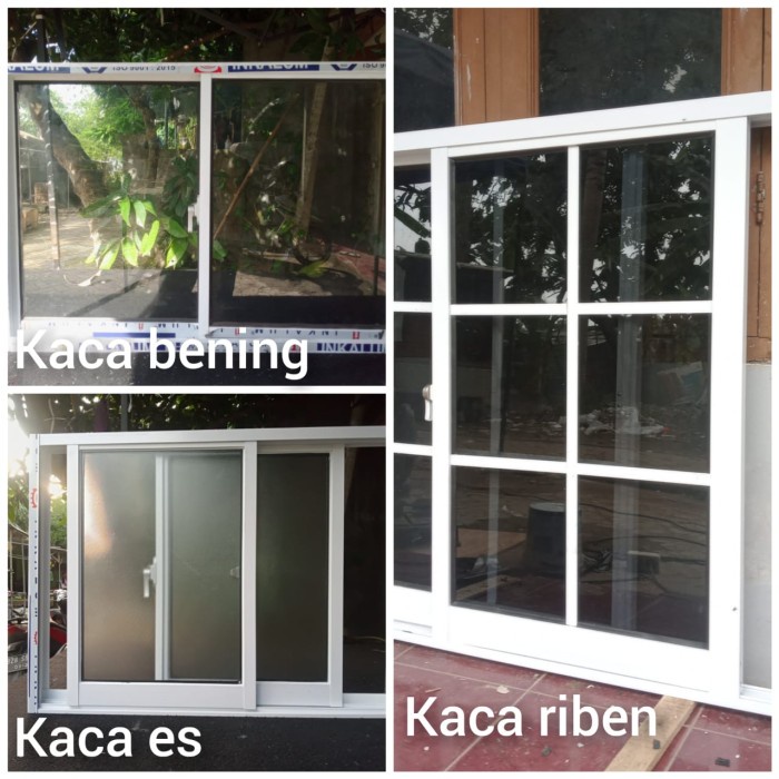 Jual Kusen Jendela Aluminium Sliding Lxt 120 X 100 1 Set Lengkap ...