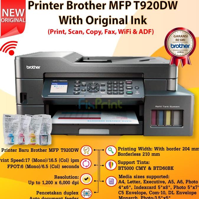 Jual Brother Printer Mfc-T920Dw T920 Duplex Wireless Brother T 920Dw ...