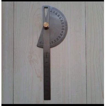 Jual Penggaris Busur Derajat Protector Stainless Steel 10cm 180 Derajat ...