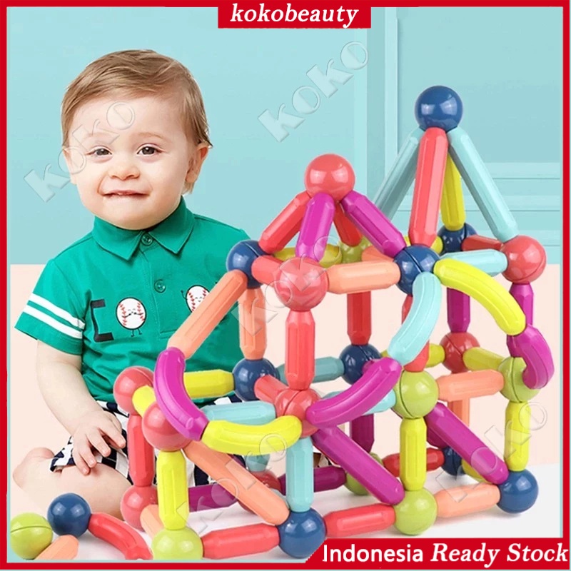 Jual Cod Mainan Magnet Sti Balls Anak Dengan Kotak,Magnetic Building ...