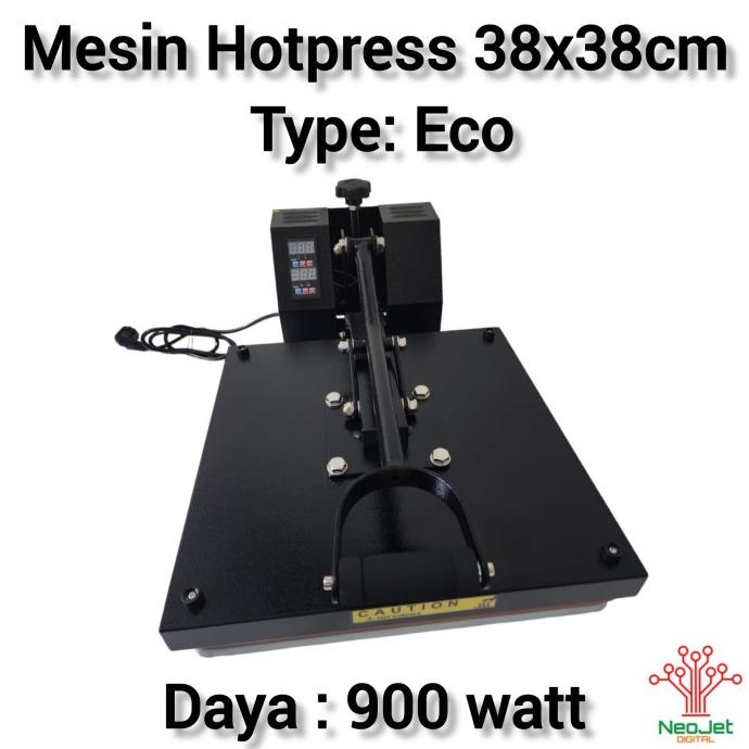 Jual Mesin Press Kaos DTF Digital Hot Press 38 cm x 38 cm 900 watt Ekonomis Kode Stok 1178 ...