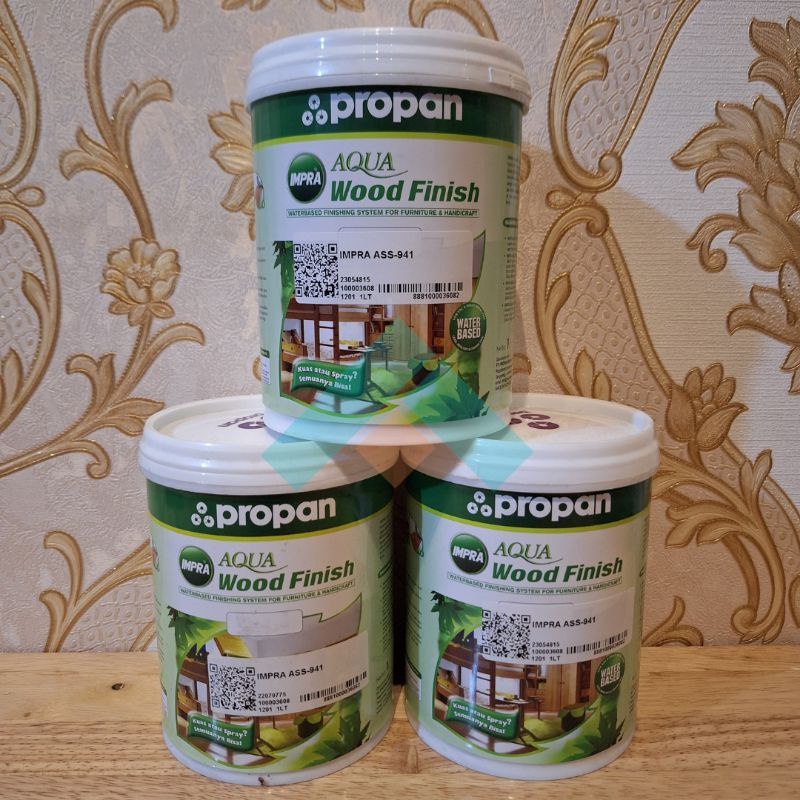 Jual Propan aqua wood finish cat kayu waterbased ASS941 | Shopee Indonesia