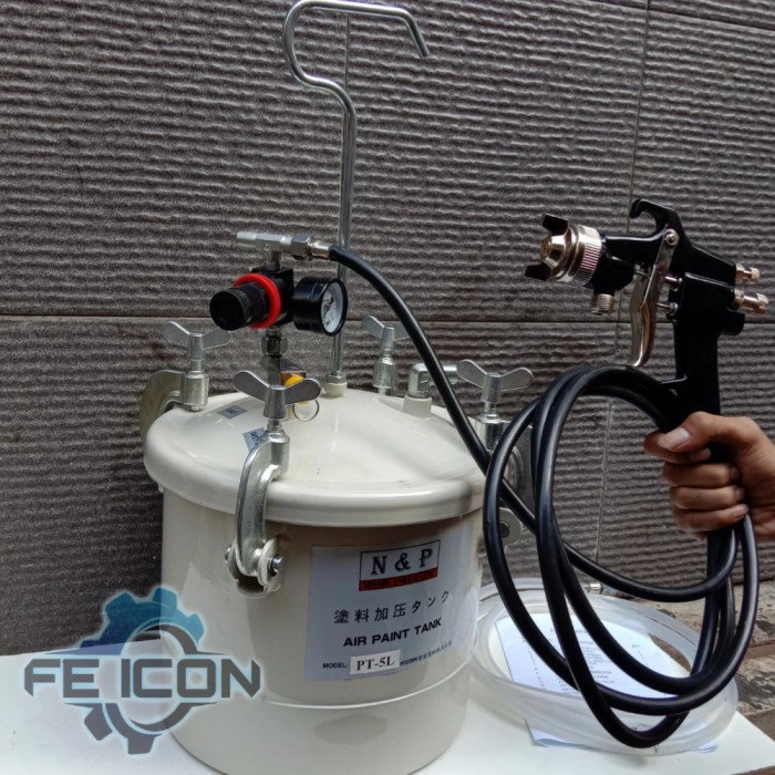 Jual Alat Pengaduk Cat 5 L - Air Regulator Paint Tank -Megah CT ...
