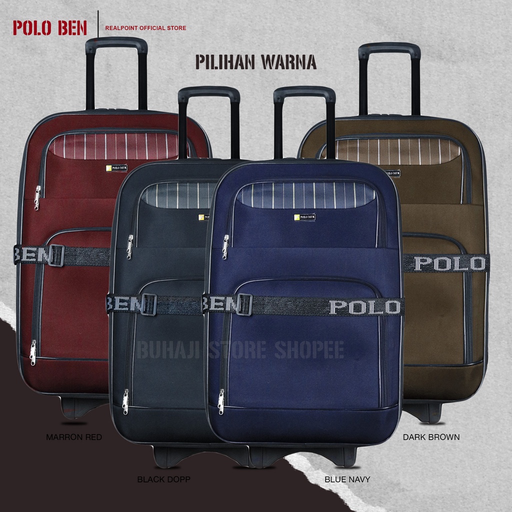 Jual Polo BEN Koper Kain Kanvas Size 16-24 inch / Koper Kain Kanvas ...