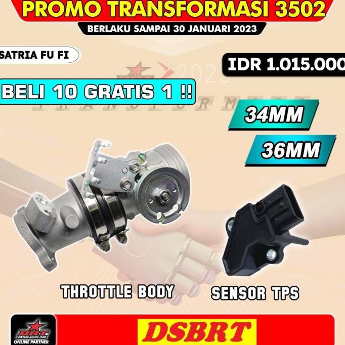 Jual THROTTLE BODY TB BRT & TPS Sensor Satria FU FI & GSX 150 Super ...