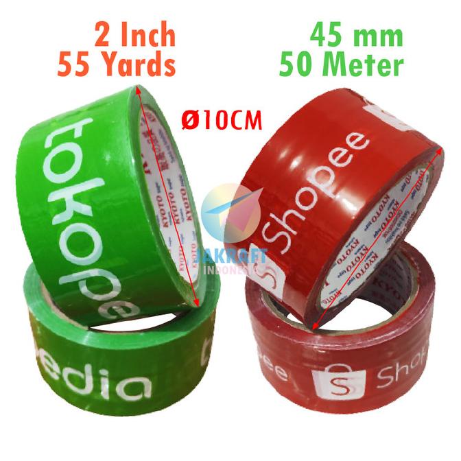 Jual Lakban Opp Marketplace Tokopedia 2" Inch 45 Mm X 50 Meter Full ...