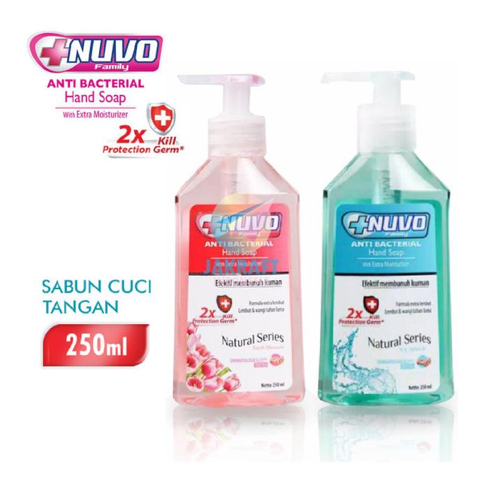 Jual Hand Soap Nuvo Sabun Cuci Tangan Cair Botol 250 Ml Liquid Kode ...