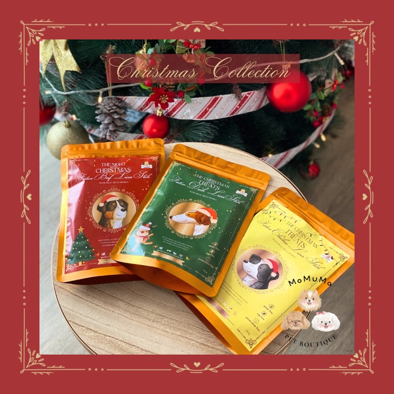 Jual mrleedogsbakery | Christmas edition Beef liver, Chicken liver ...