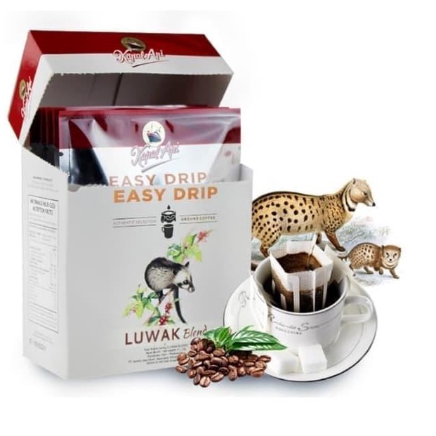 Jual Kopi Bubuk Luwak | Kapal Api Easy Drip Luwak Blend Coffee 5 Sac ...