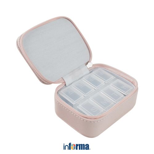 Jual Informa 9X7.2X4.5 cm Kotak Penyimpanan Obat - Pink Tempat Obat ...