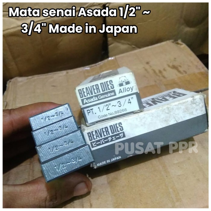 Jual Mata senai Asada Beaver dies 1/2" ~ 3/4" Aloy Original Japan ...